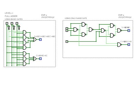 CircuitVerse Adder And Subtractor Circuits