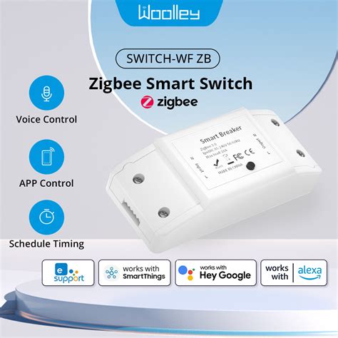 Woolley Switch Wf Zb 16a Basic Zigbee โมดูลรีเลย์เบรกเกอร์ Wifi ควบคุมด้วยเสียง Shopee Thailand