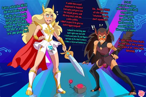 Rule 34 2futas Adora Blonde Hair Cat Ears Cat Girl Cat Tail Catgirl Catra Chastity Chastity