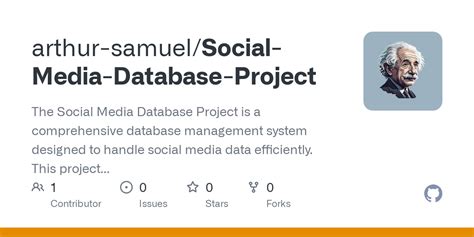 GitHub Arthur Samuel Social Media Database Project The Social Media Database Project Is A