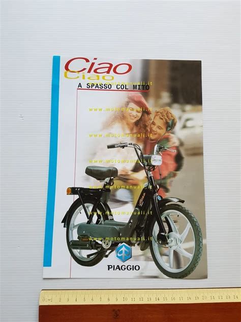 Piaggio Ciao 50 Catalizzato Depliant Originale Italiano Eur 1300