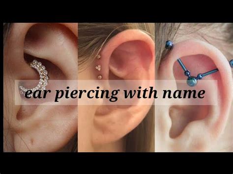 Ear Piercings Names