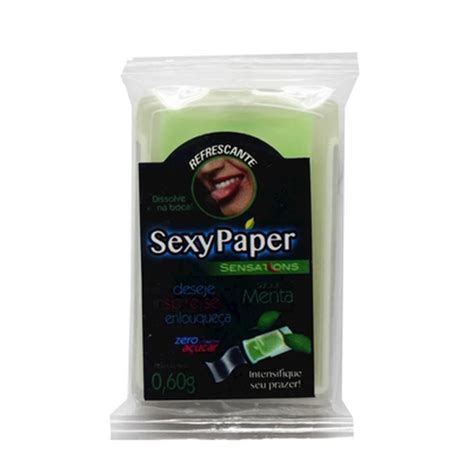 Comprar Sexy Paper Sensations LÂminas Refrescantes ComestÍveis Zero AÇÚcar R 2 00 Ana Lingerie