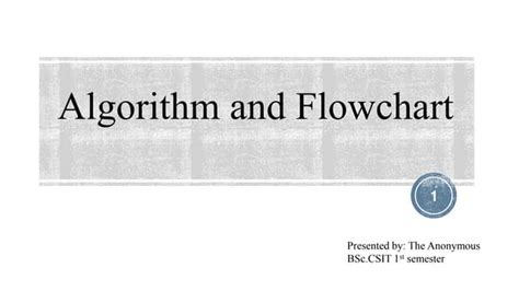 Class Viii Computers Flow Chart And Algorithm Docx