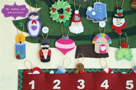 Christmas Tree Advent Calendar Pattern 29 Ornaments Etsy