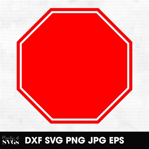Blank Stop Sign Road Sign Svg Files Stop Sign Svg Stop Sign Vector