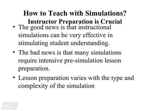 Simulation Powerpoint Lecture Notes Ppt