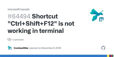 Shortcut Ctrl Shift F Is Not Working In Terminal Issue Microsoft Vscode GitHub