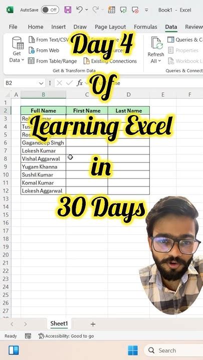 day 4 excel learning exceltips shorts excel exceltricks