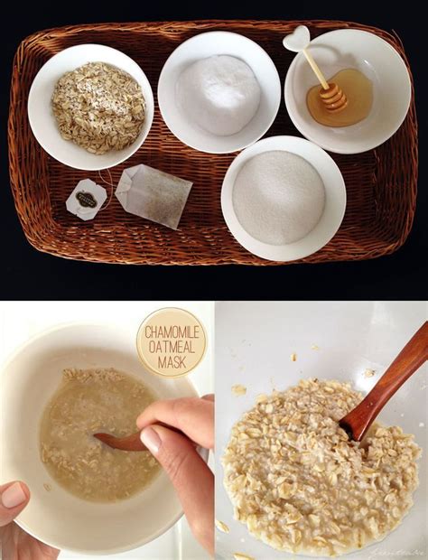 Diy Mask Diy Oatmeal Camomile Face Mask Gesichtsmasken Selber Machen Hausgemachte