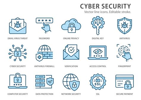 Random Icons Set Royalty Free Vector Image Vectorstock