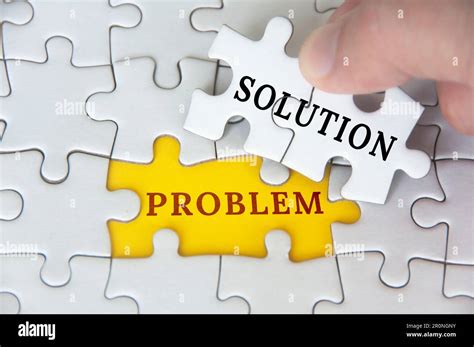 Solution To A Problem Text On Jigsaw Puzzle Problem Solving Concept