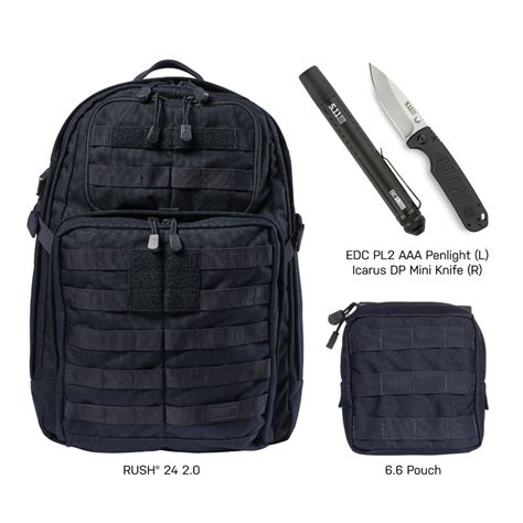 RUSH® 24 Survival Starter Bundle - Customizable Backpack Kit