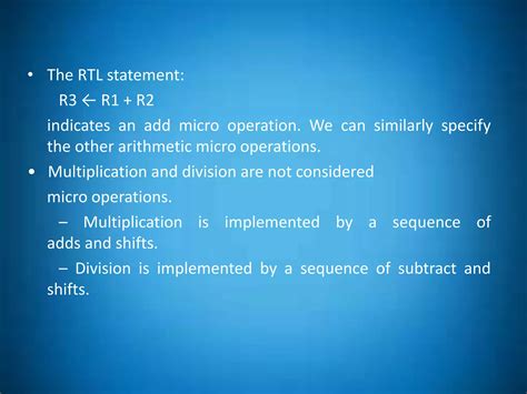 Arithmetic Micro Operations Pptx