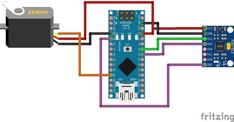 Arduino Control Servo With MPU