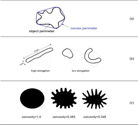 perimeter features in boundary of mass a object perimeter vs convex