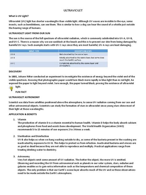 Ultraviolet Pdf Ultraviolet Electromagnetic Spectrum
