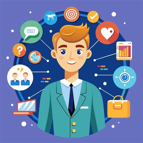 Outreach Coordinator Vector Illustration Flat Style Professional