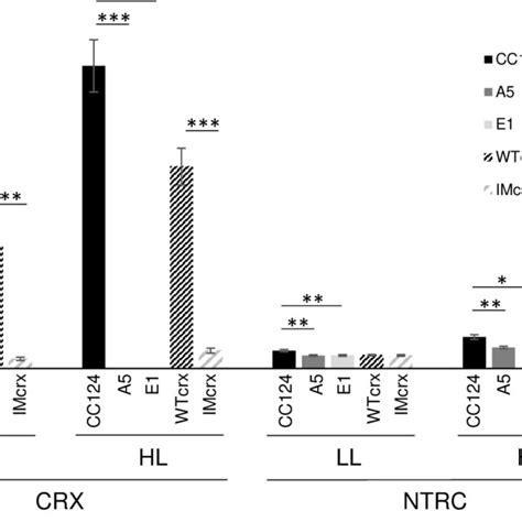Determination Of Absolute Crx And Ntrc Amounts In The Wild Type Strains Download Scientific