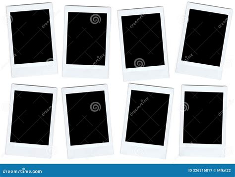 Set Of Realistic Polaroid Frame Photo Template Instant Photo Frame