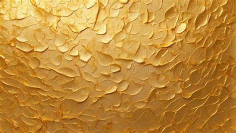 Gold Textured Background With Abstract Shapes And Shining Surface Stock