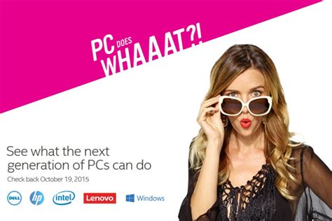 PC Does What Microsoft Intel HP Dell And Lenovo Launch Big Ad Campaign