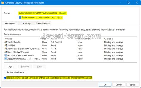 add or remove personalize desktop context menu in windows 11