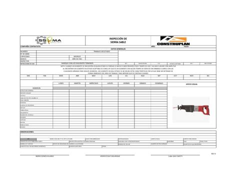 Check List Sierra Sable Pdf