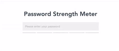 Interactive Password Strength Meter Vuejs