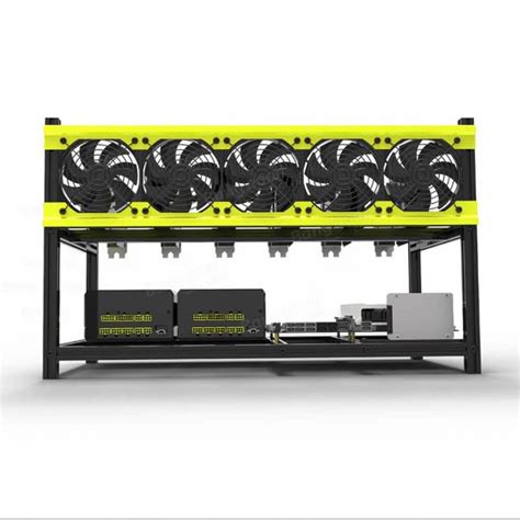 Professional 6 Gpu Mining Miner Case Aluminum Stackable Mining Case Rig Open Air Frame