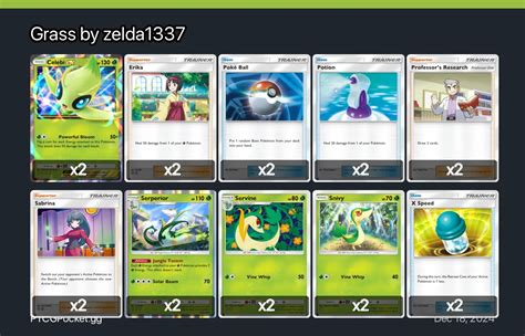 Grass By Zelda1337 Pokémon Tcg Pocket
