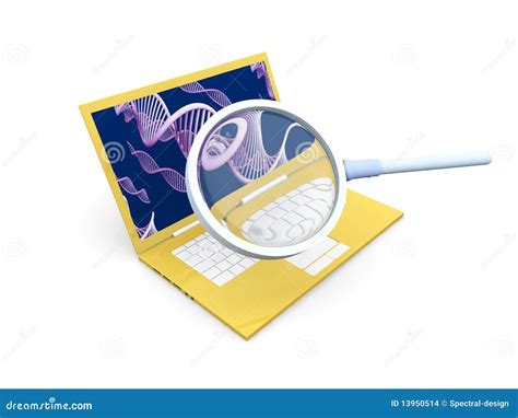 Computing DNA Analysis Stock Illustration Illustration Of Genes