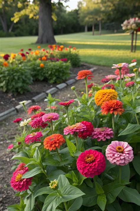 18 Vibrant Front Yard Zinnia Garden Ideas