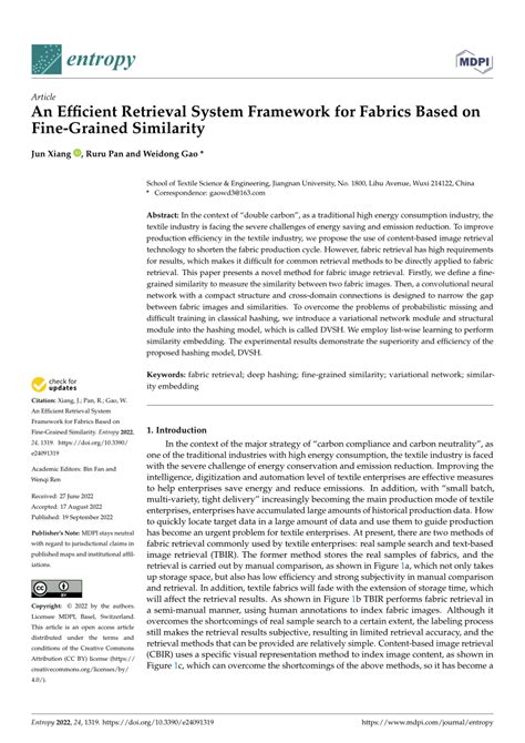 pdf an efficient retrieval system framework for fabrics based on fine