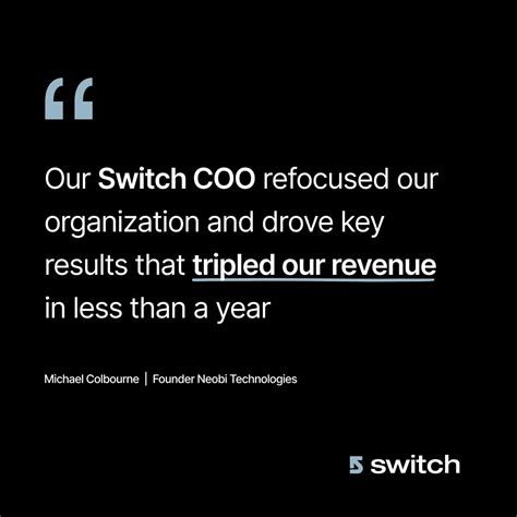 Were Switch Fractional Coos Helping Ceos Refocus Reorganize And… Switch Advisory Group