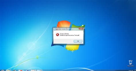 access is denied unable to open the service tomcat6 ~ 911techtips