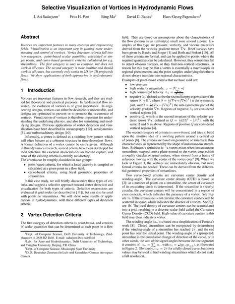 Pdf Selective Visualization Of Vortices In Hydrodynamic Flows