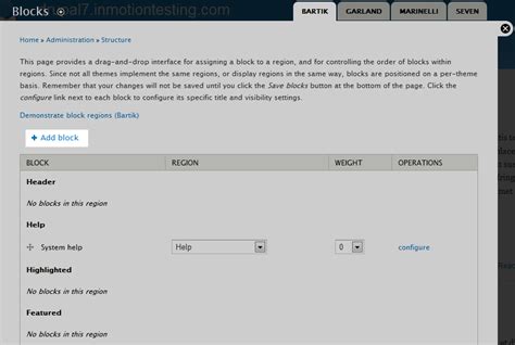 How To Customize Your Sidebar Blocks In Drupal 7 Inmotion Hosting