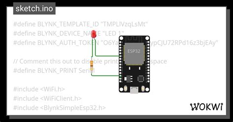 LED Wokwi ESP STM Arduino Simulator