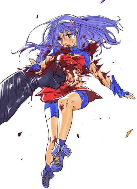 Rule 34 Abuse Athena Asamiya Beaten Black Eye Blood Bloody Nose