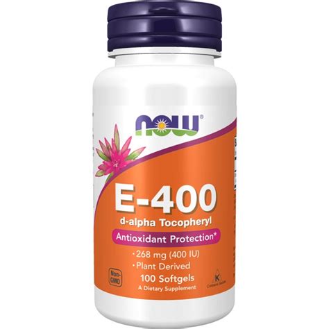 Jual Now Foods Vitamin E 400 Iu Vit E 400 E400 100 Softgels Shopee