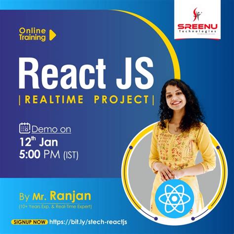 Sreenu Technologies On Linkedin Reactjs Realtimeproject