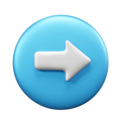 Right Arrow 3d Icon Illustration Or Right Direction Arrow Icon Illustration 32851408 Png