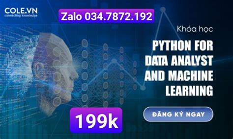 Khóa Python For Data Analysis And Machine Learning