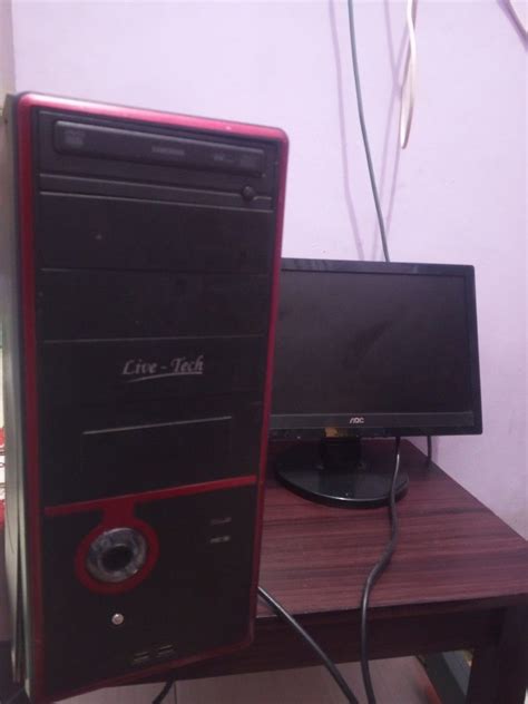 Komputer Monitor CPU Keyboard Elektronik Komputer Desktop Di Carousell