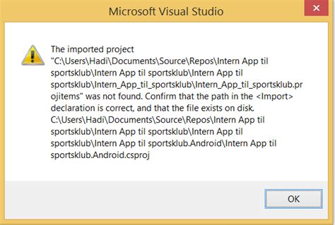 VS 2017 Xamarin Imported Project Was Not Found Issue 1447 Xamarin Xamarin Forms GitHub
