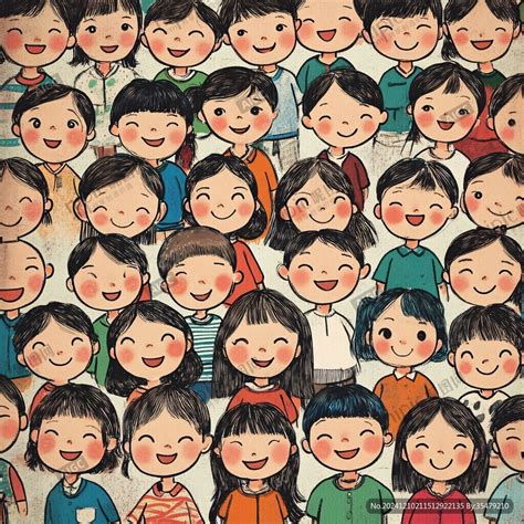 Ai创作图手绘活泼儿童 儿童人群 儿童丰富表情 许多儿童 高清手绘儿童 卡通人物图案 儿童全身像插画 原创手绘儿童插画图案 儿童系列插画 手绘小朋友 笑脸六一 插画小朋友 学生插画图案 原创