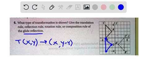 Solved Circle The Transformation Pictured Reflection Translation