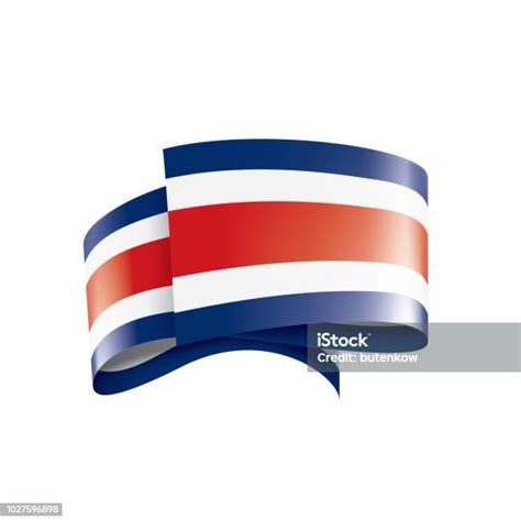 코스타 리카 플래그 흰색 배경 벡터 일러스트 레이 션 0명에 대한 스톡 벡터 아트 및 기타 이미지 0명 3차원 형태 개념 Istock