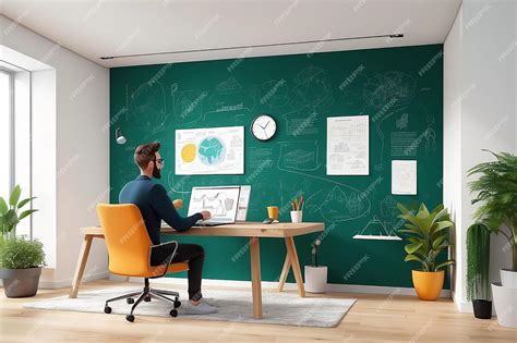 Premium Photo A Living Canvas For Brainstorming Sketching And Visualizing Ideas Creating A